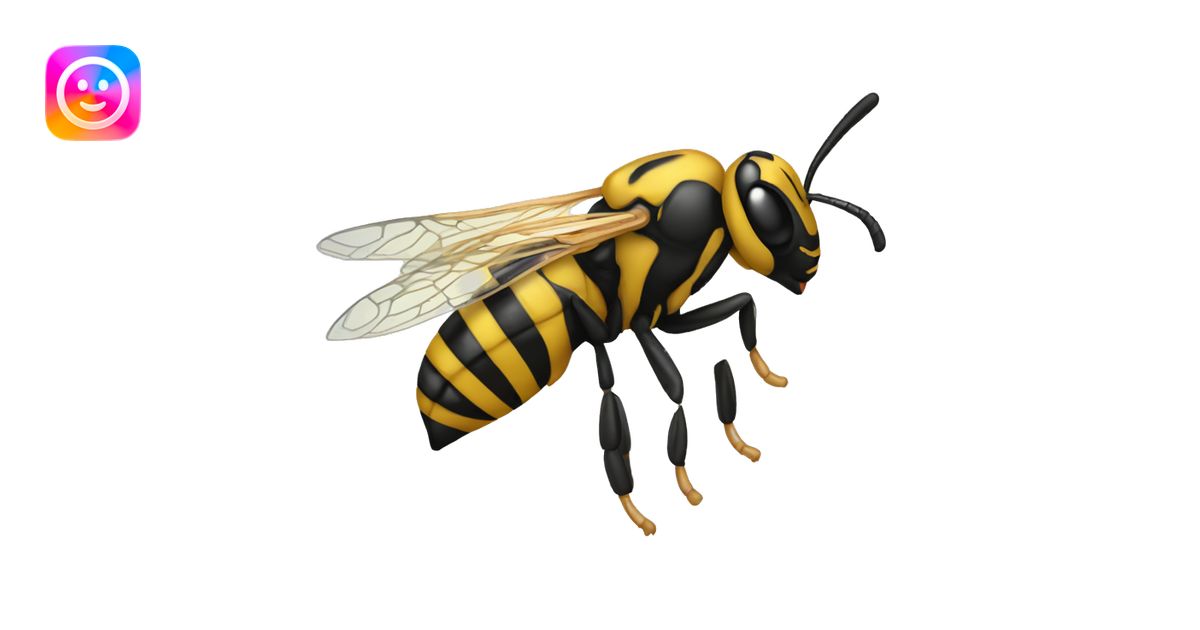 Yellow jacket insect emoji | AI Emoji Generator