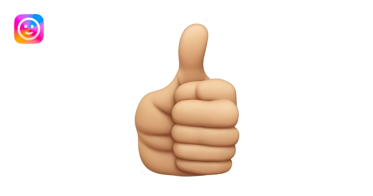 thumb pointing to the side emoji | AI Emoji Generator