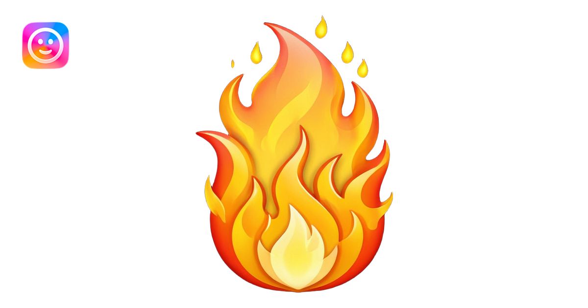 mirco steps of fire emoji | AI Emoji Generator