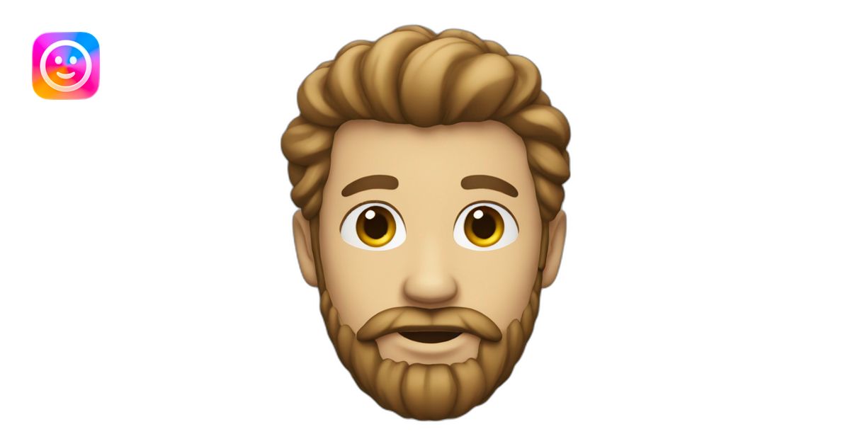 homme avec barbe emoji | AI Emoji Generator