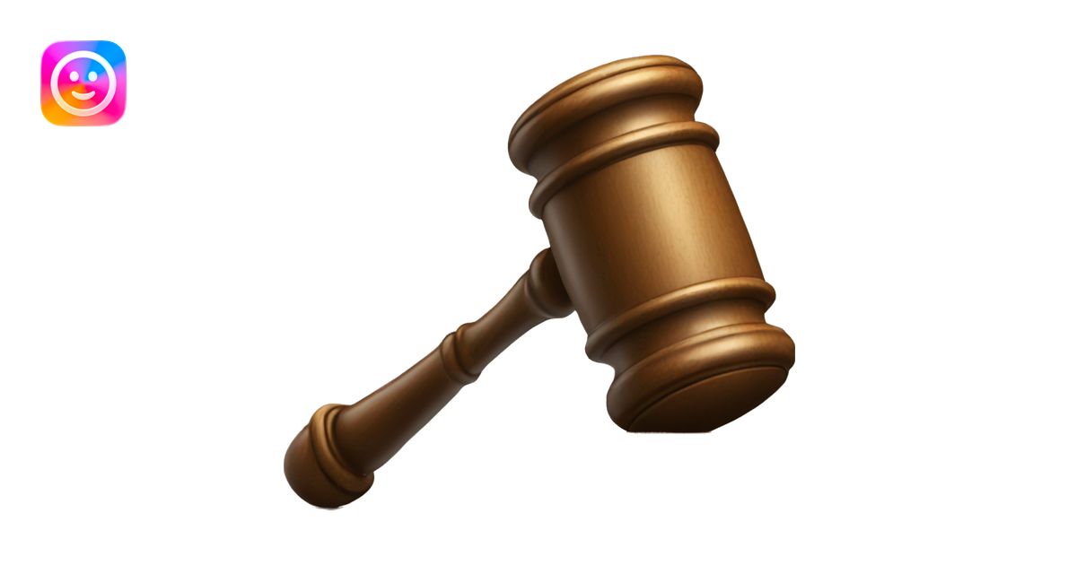 an auction gavel on an aution table emoji | AI Emoji Generator