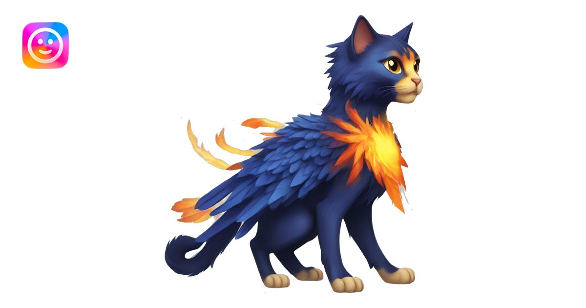 cat phoenix rising emoji | AI Emoji Generator