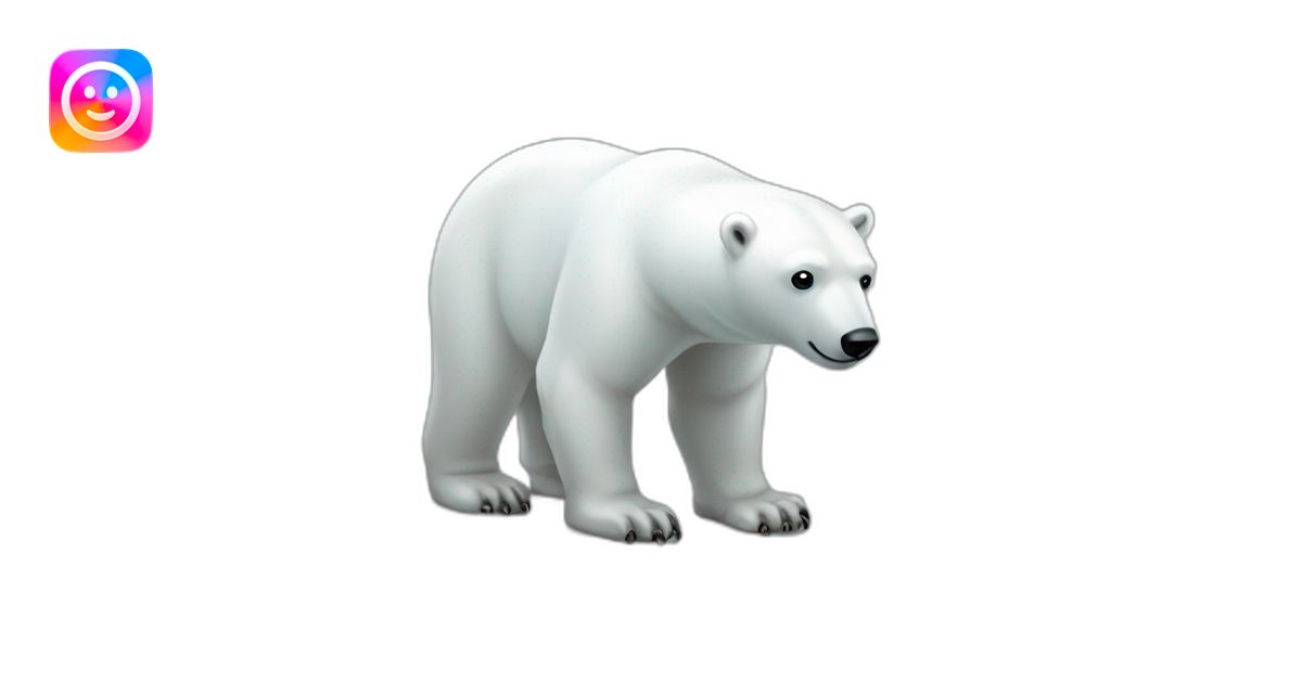 Iot tech polar bear emoji | AI Emoji Generator
