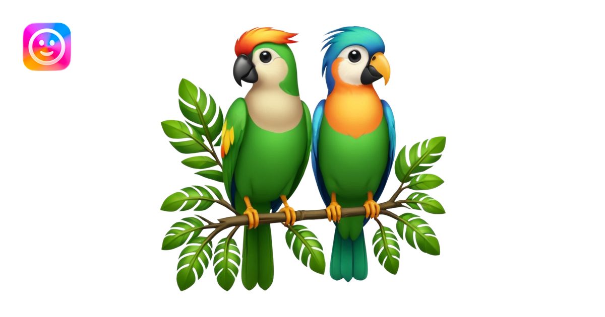 Jungle birds emoji | AI Emoji Generator