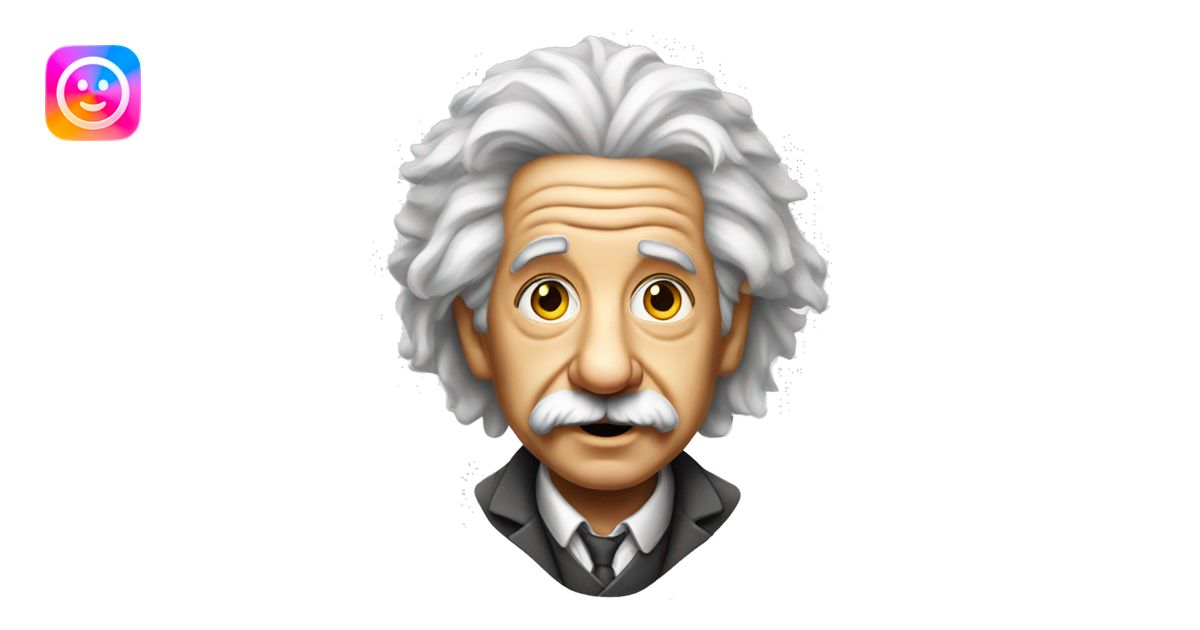 einstein emoji | AI Emoji Generator