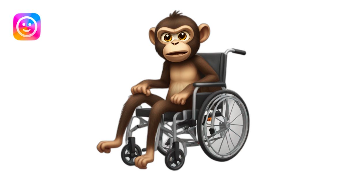Very angry monkey with small ferocious rollins eyes rides cute ...