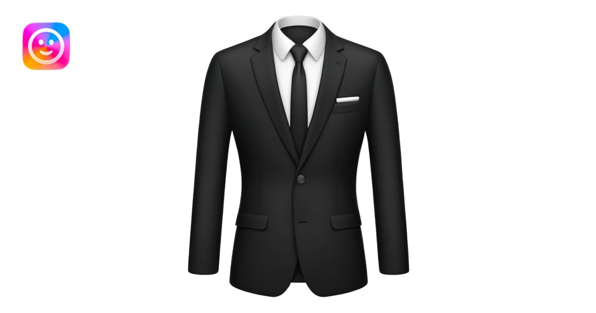 black suit jacket emoji | AI Emoji Generator