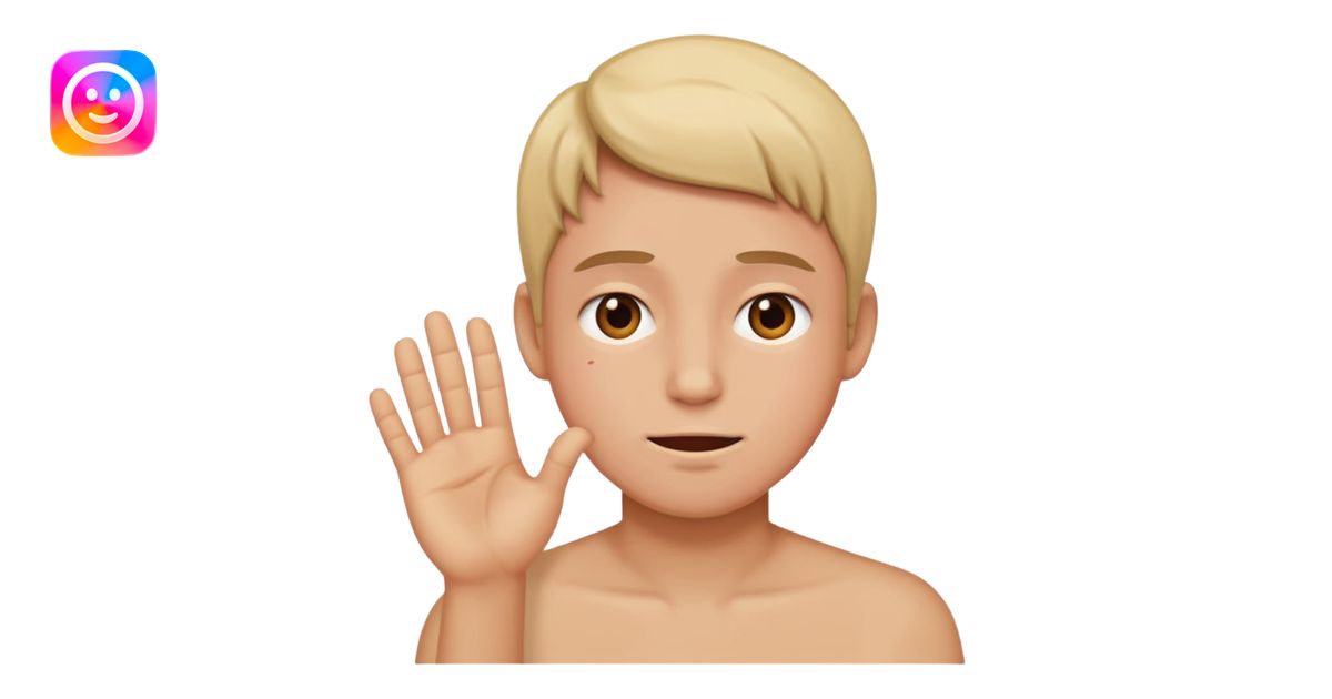 Pretending everything is ok when it's not emoji | AI Emoji Generator