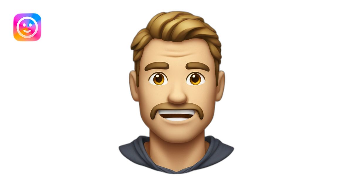 strong muscilar male face mewing emoji | AI Emoji Generator