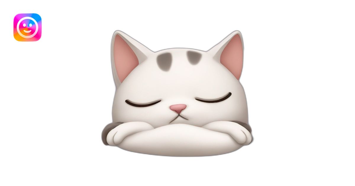 sleepy cat emoji emoji | AI Emoji Generator