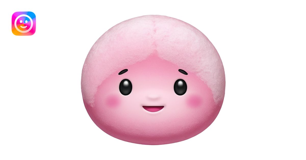 PINK Mochi emoji | AI Emoji Generator