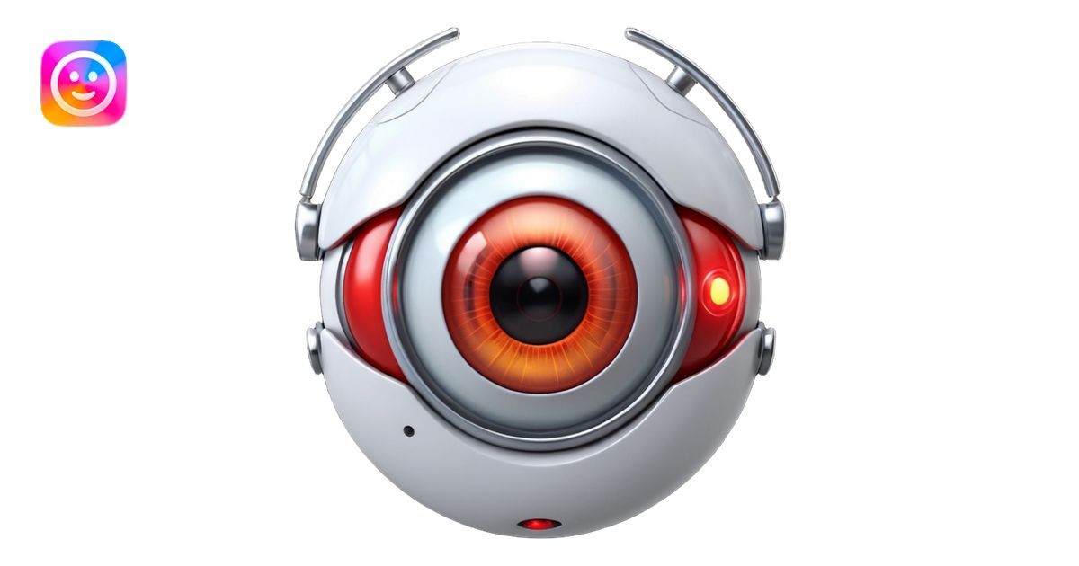 3D render of Robotic Eye, futuristic cyborg aesthetic, fusion of ...