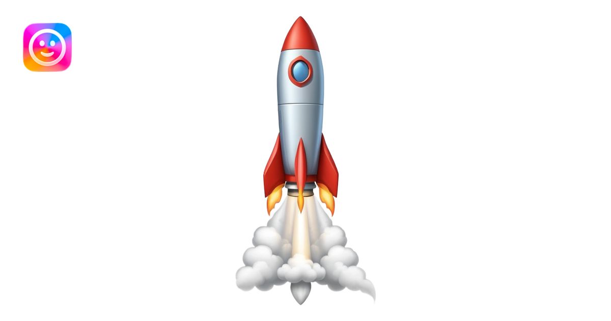 launching a rocket emoji | AI Emoji Generator