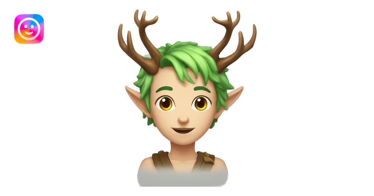 Fae, wodeen antlers emoji | AI Emoji Generator