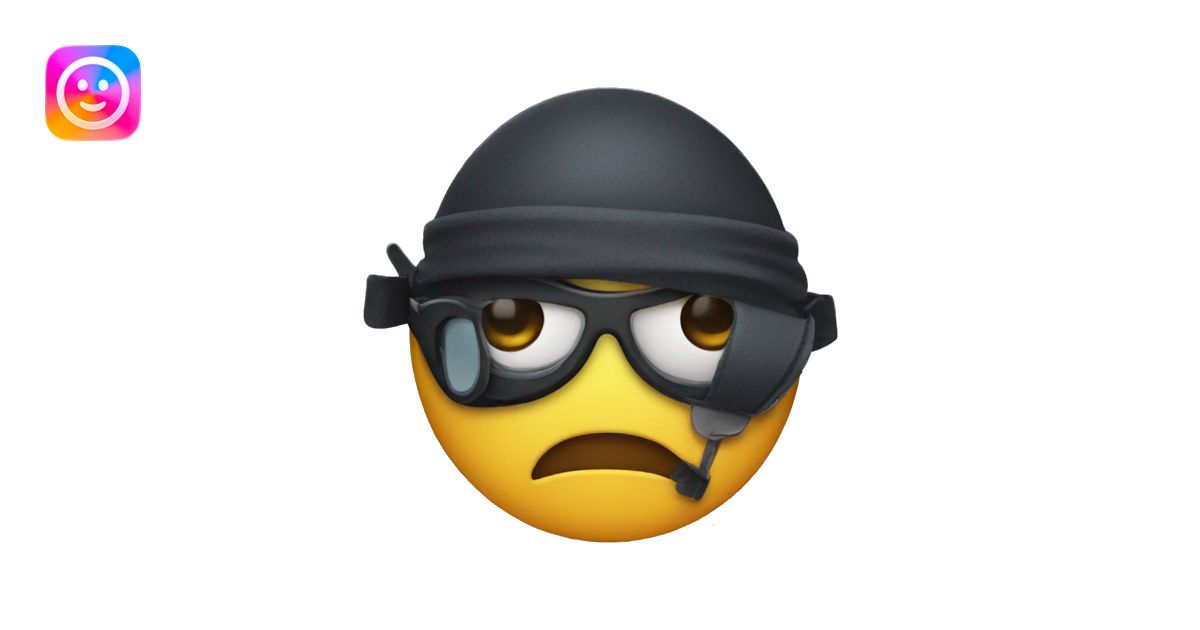Emoji with an eye patch emoji | AI Emoji Generator