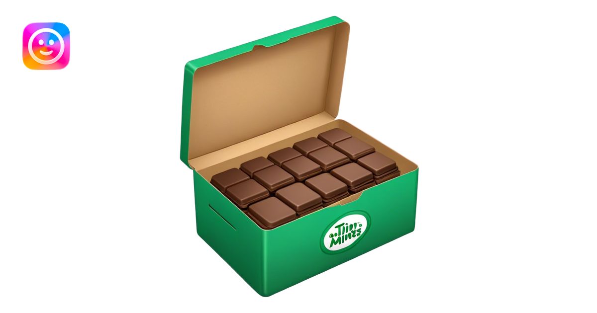 Green box of thin mints emoji | AI Emoji Generator