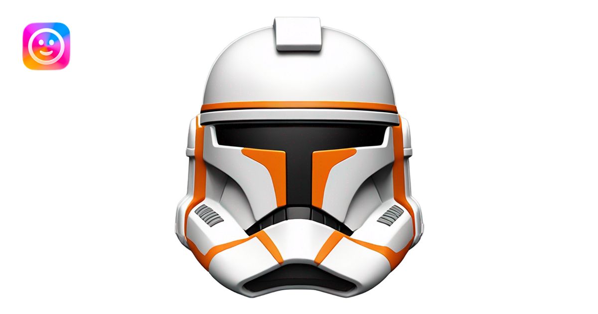 star wars 212th clone trooper helmet phase 1 emoji | AI Emoji Generator