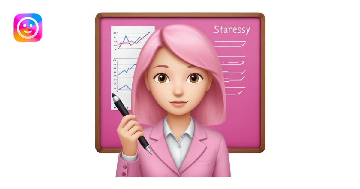 pink board with a girl writing on it and on the board there are graphs ...