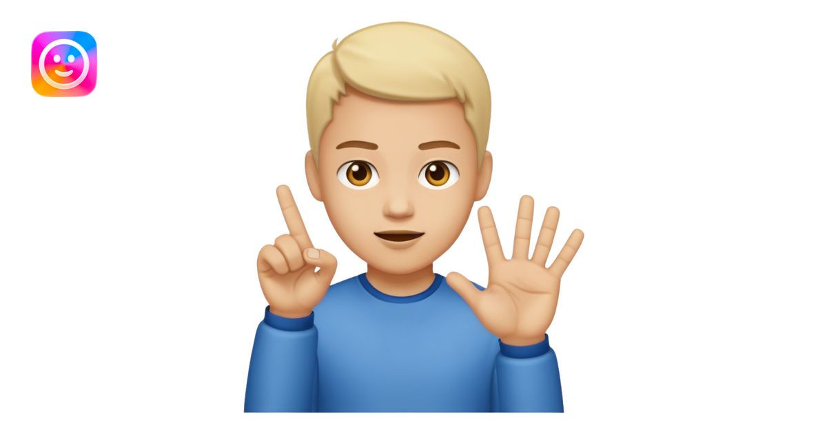 Flipping someone off emoji | AI Emoji Generator