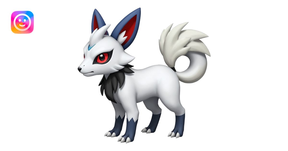 Garurumon-Meloetta-Zangoose-Absol-fusion-hybrid-creature (full body ...