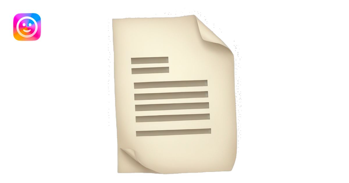 Document emoji | AI Emoji Generator