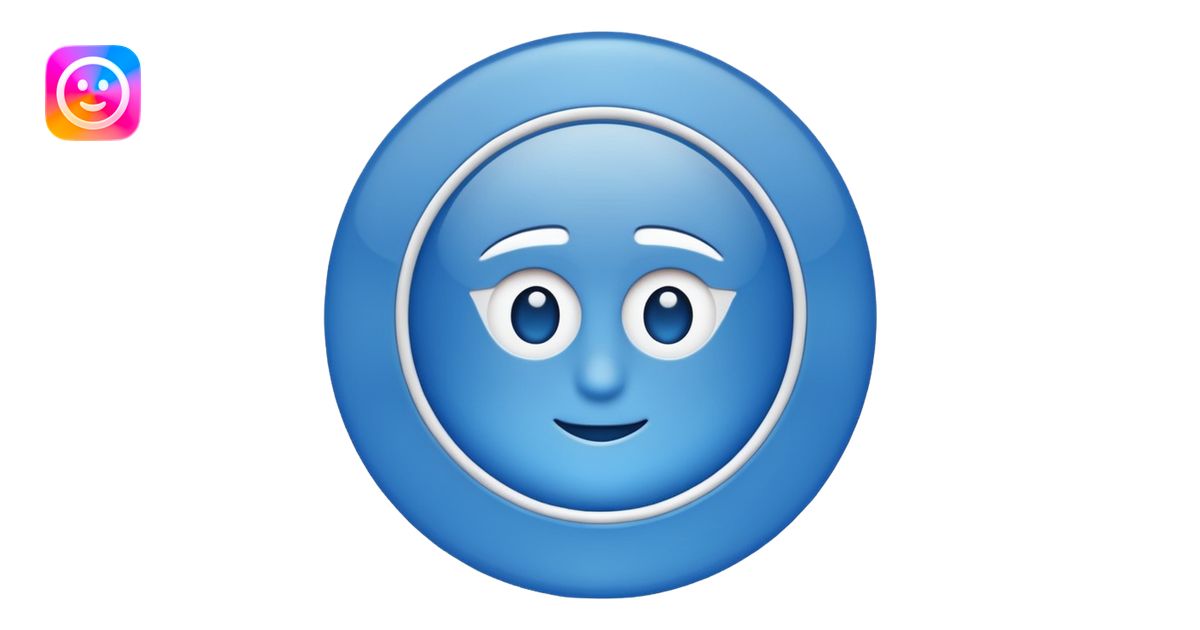 Verificación Azul lines del centro blancas emoji | AI Emoji Generator