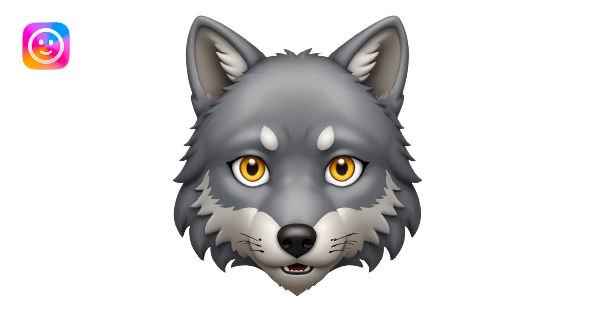 wolf emoji | AI Emoji Generator