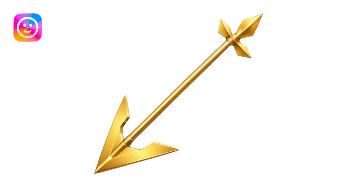 golden arrow emoji | AI Emoji Generator