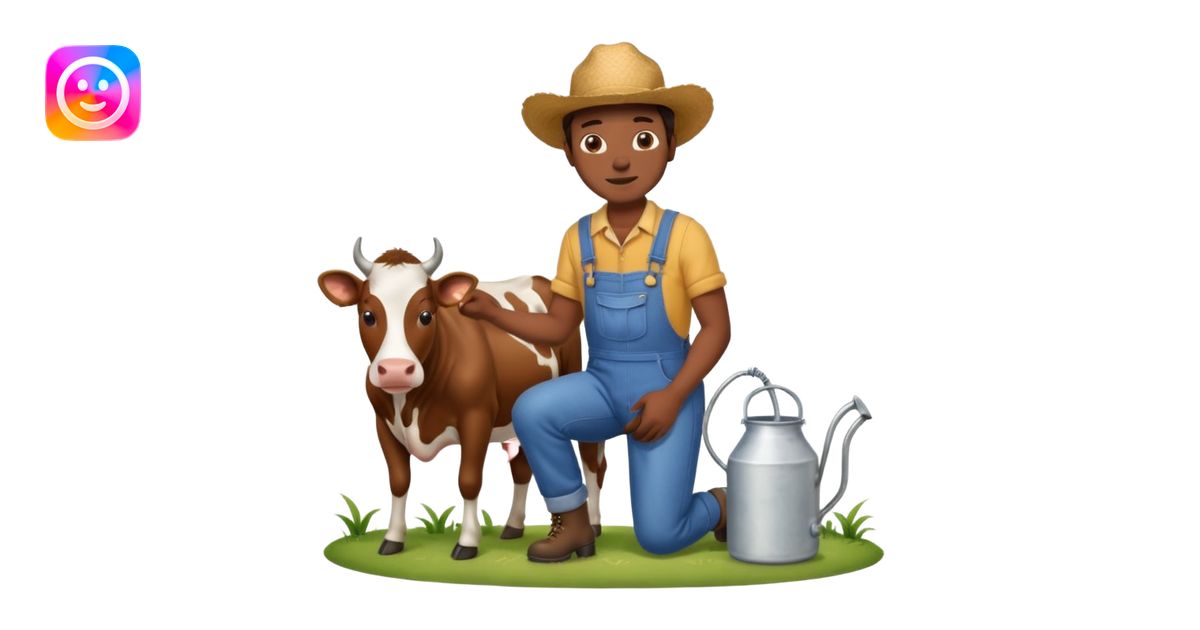 milking cows emoji | AI Emoji Generator