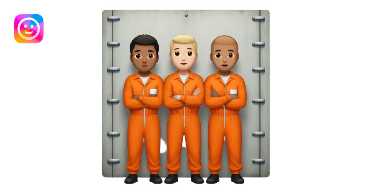 guys in prison emoji | AI Emoji Generator