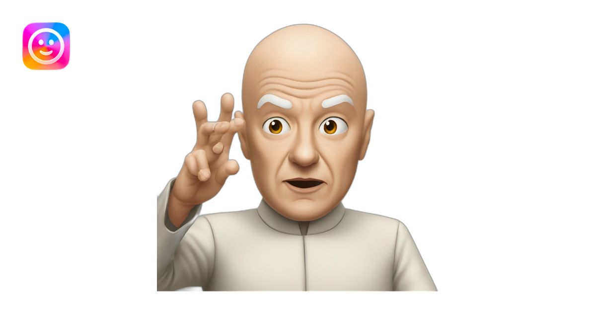 dr-evil-quote-fingers emoji | AI Emoji Generator