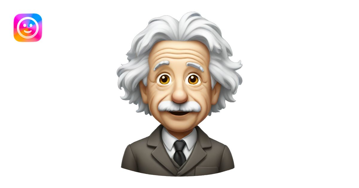 Albert Einstein emoji | AI Emoji Generator