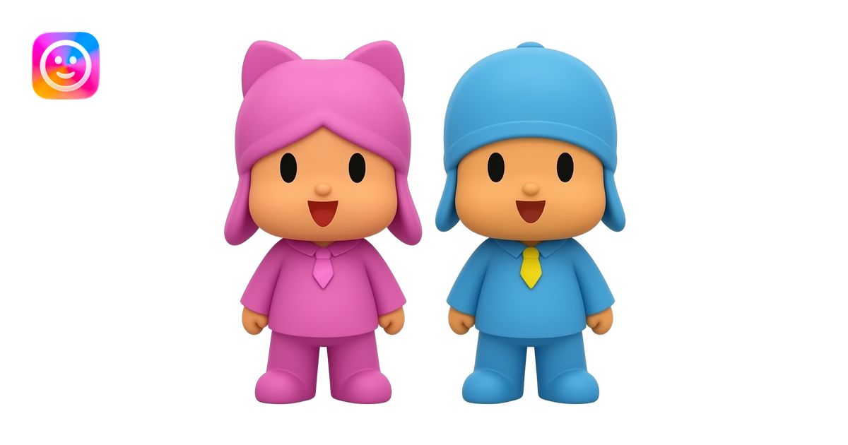 make pocoyo baldi emoji | AI Emoji Generator