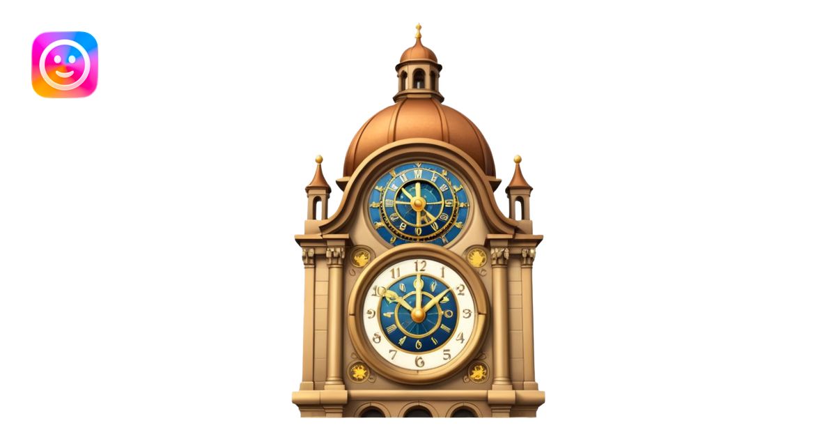 astronomical clock tower emoji | AI Emoji Generator
