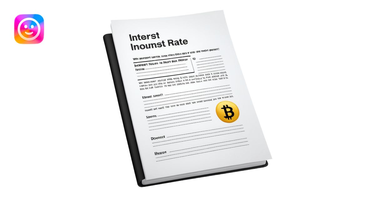 Interest rate declaration emoji | AI Emoji Generator