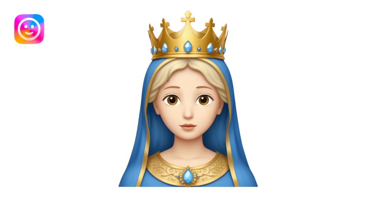 BUSTO VIRGEN DEL PILAR SIN FONDO emoji | AI Emoji Generator