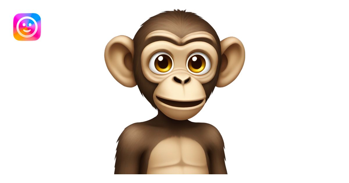 a monkey with a cheeky emoji | AI Emoji Generator