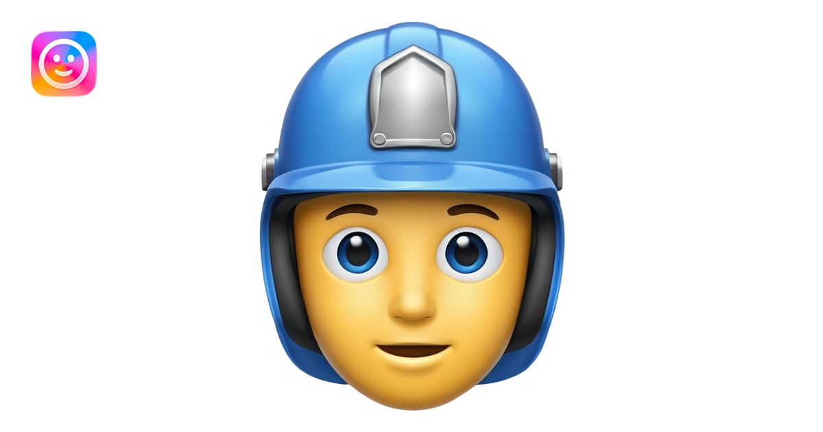 blue helmet emoji | AI Emoji Generator