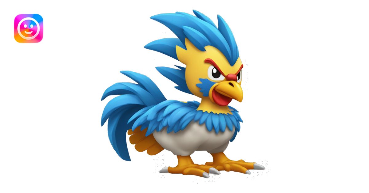 Super saiyan chicken emoji | AI Emoji Generator