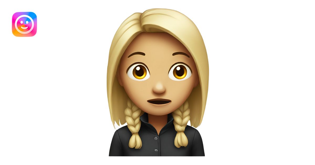 Scary girl emoji | AI Emoji Generator