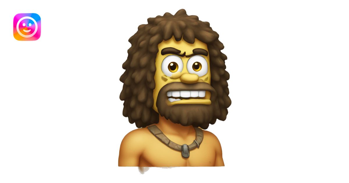 spongebob caveman emoji | AI Emoji Generator