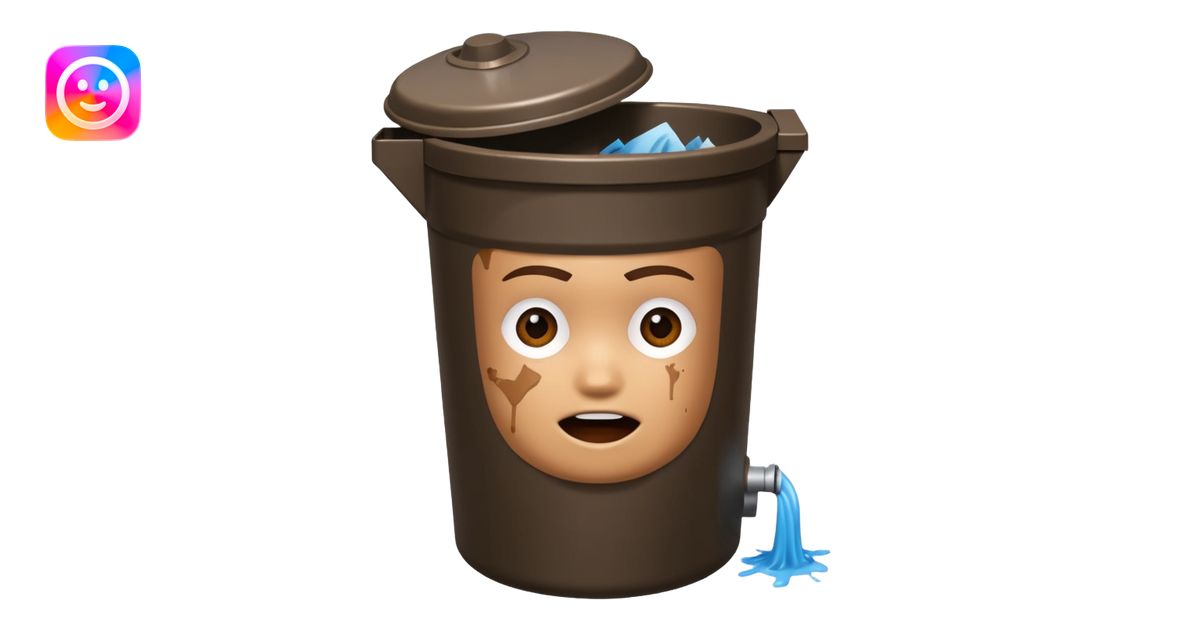 Roblox, avatar and pooping in a garbage can toilet emoji | AI Emoji ...