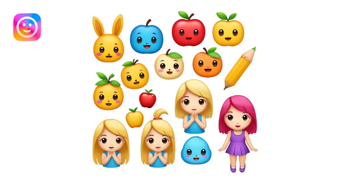 Chibi stickers emoji | AI Emoji Generator