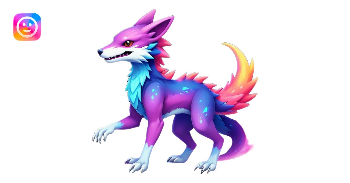 Epic Edgy Cute Colorful Nebula Modern Vernid-Protogen-Sergal-creature ...