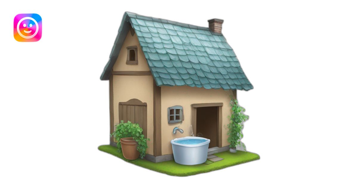 présure washing house from outside emoji | AI Emoji Generator