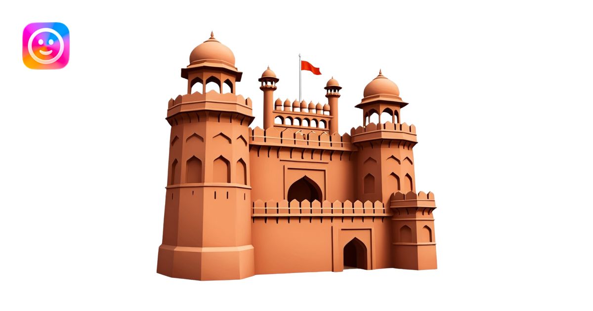 Red fort emoji | AI Emoji Generator