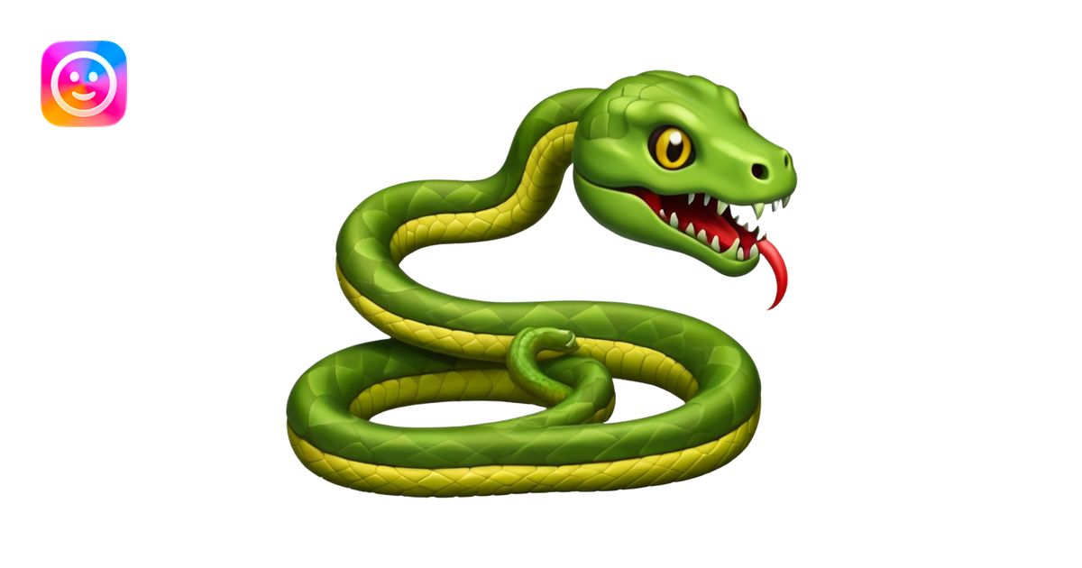 Zombie snake emoji | AI Emoji Generator