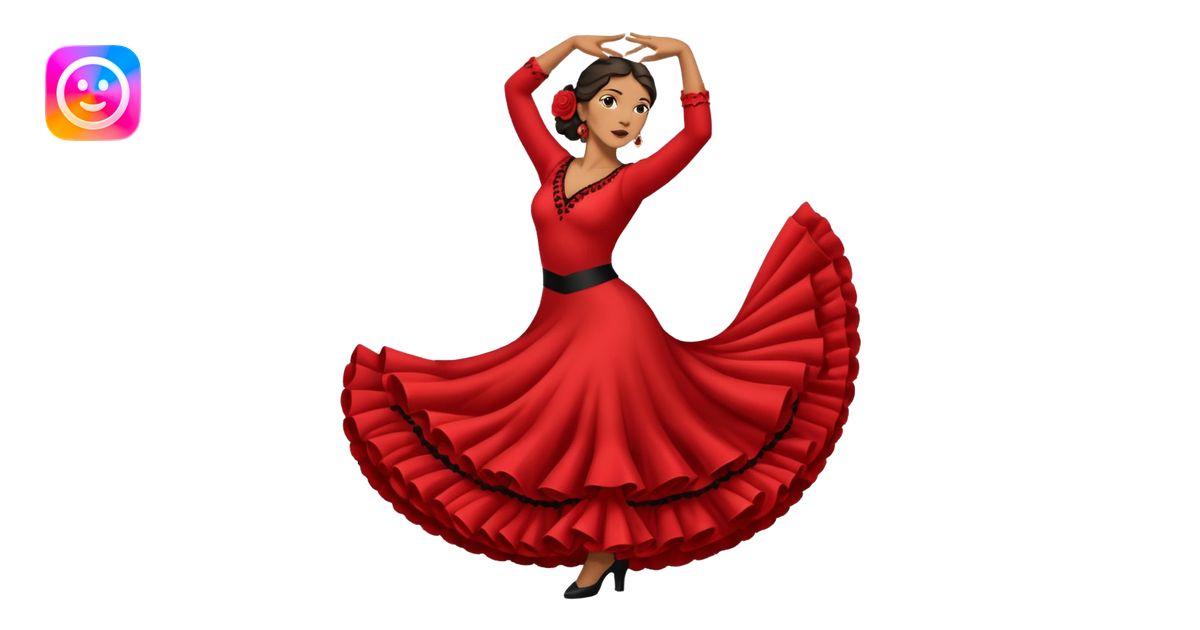 Flamenco dancer pose emoji | AI Emoji Generator