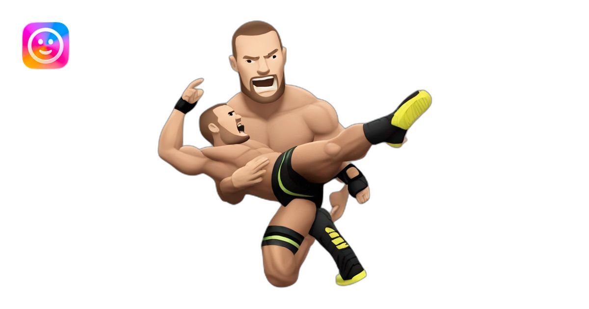 Wwe Randy Orton hitting RKO emoji | AI Emoji Generator