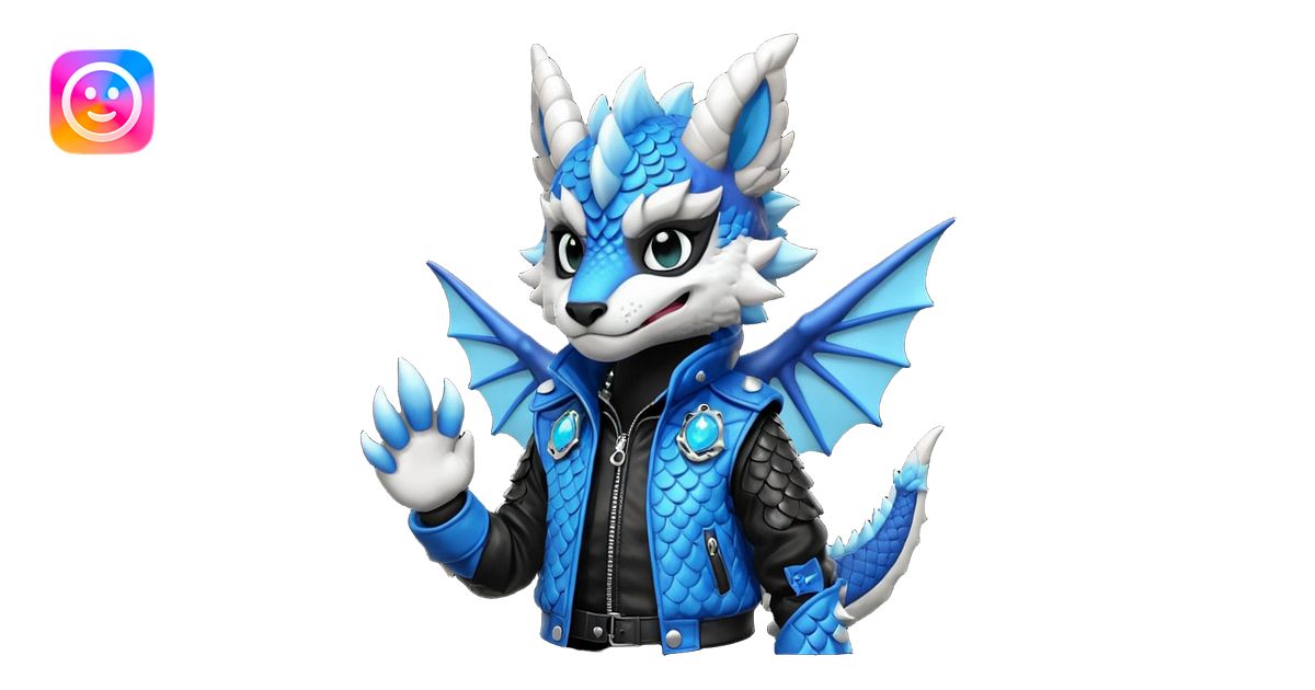 Cool gothic cute badass Scaley Vernid-Protogen-Primagen-Dutch-Angel ...